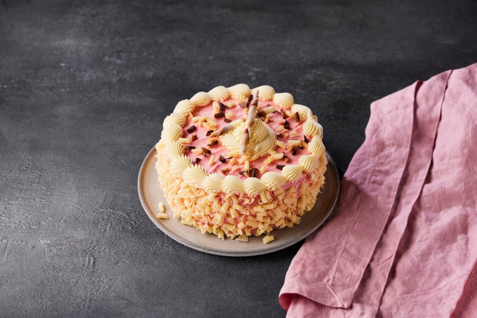 Vanilla Sponge Swirl Celebration Cake - Cooplands Bakery